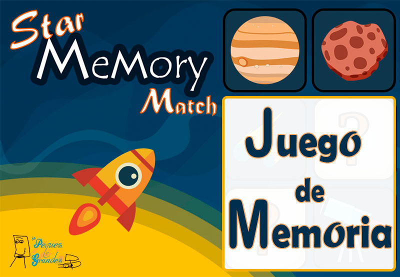 Star Memory Match juego de memoria para aprender jugando
